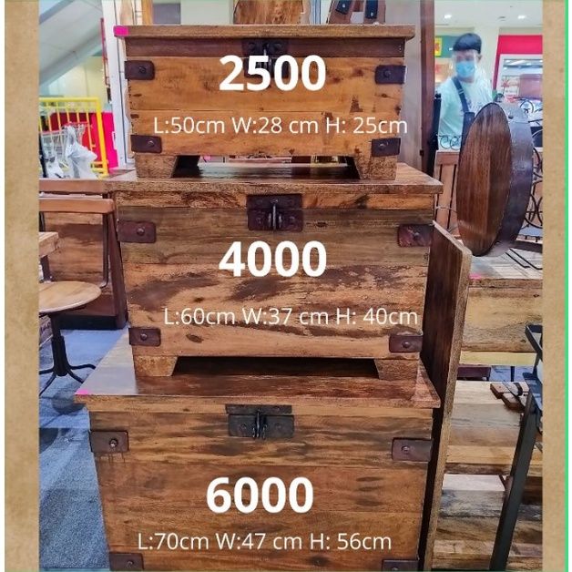 Solid Wood Baul Storage/ Center Table | Lazada PH