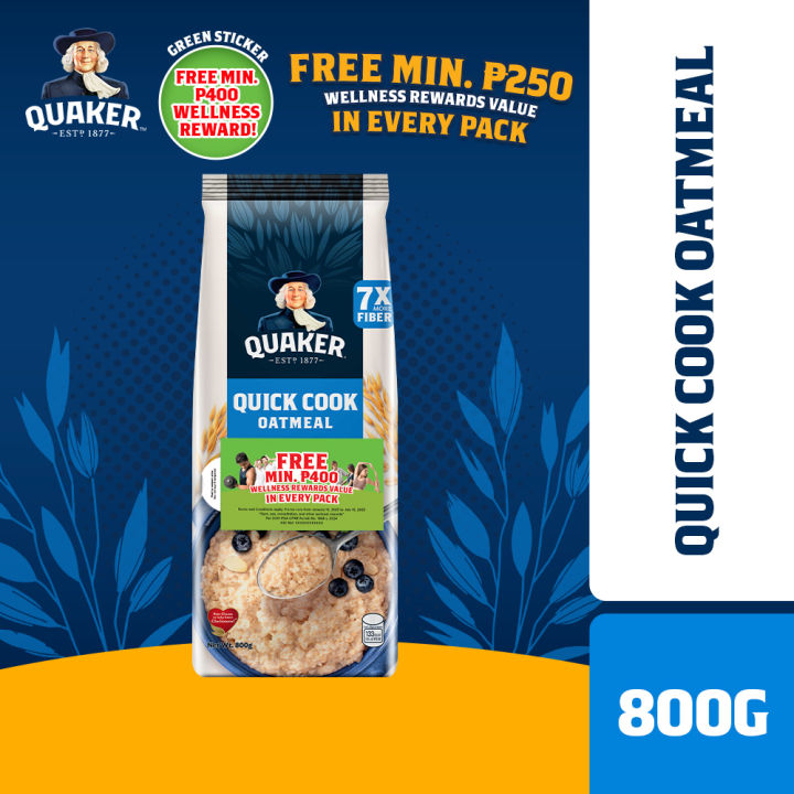 [SURE WIN PROMO] Quaker Quick Cooking Oatmeal 800g | Lazada PH