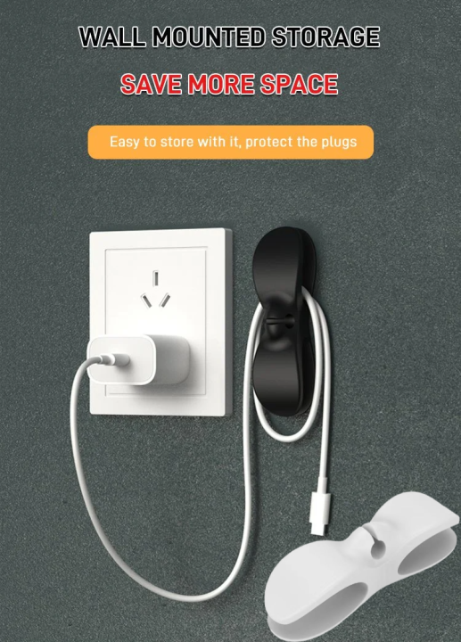 Wall Cable Organizer Storage and Management for Power Cords and Cables ...