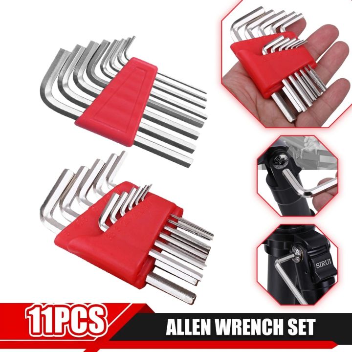 Mini Allen Key Set 11 Piece L Wrench Allen Key Short Mini Repair Tools ...