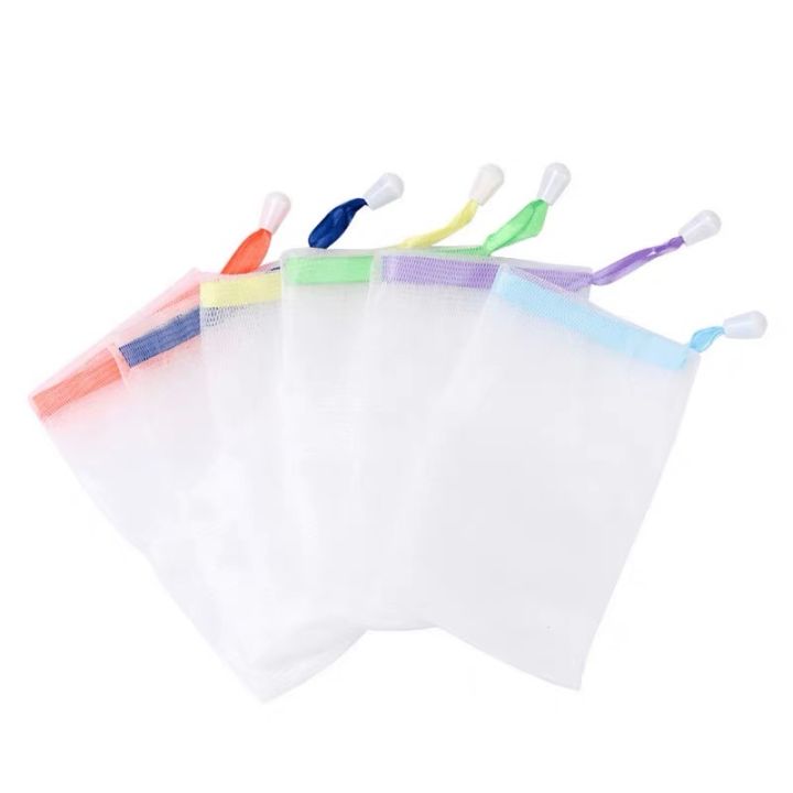 1pc Body Cleanser Manual Foaming Net Bag Wash Face Soap Liquid Soap ...