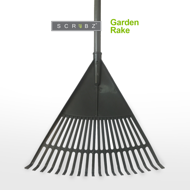 SCRUBZ Premium Claw Garden Rake Grass Rake Soil Rake Leaf Rake Plastic ...