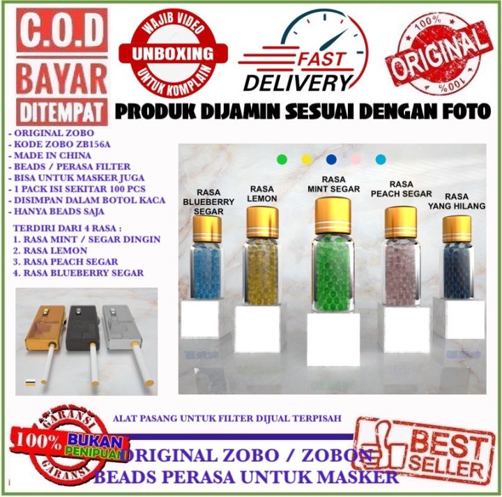 BEAD / PUNCH POP PERASA FILTER ROKOK ZOBO ZB156A ISI SEKITAR 100 PCS UNTUK SEMUA UKURAN ROKOK ...