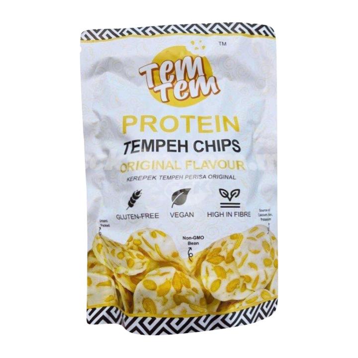 TEM TEM Protein Tempeh Chips - Original | Lazada Singapore