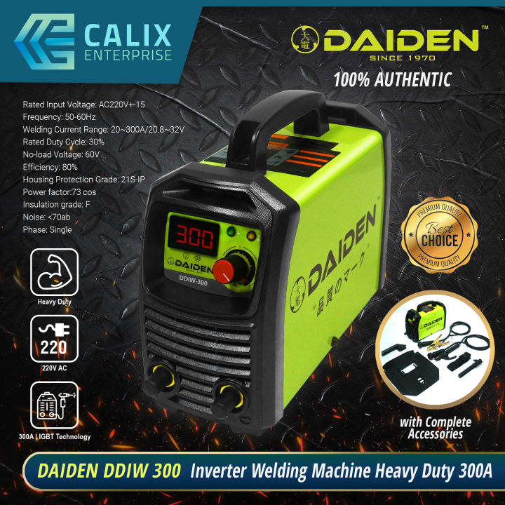 Inverter Type Welding Machine 300A Japan Heavy Duty - Genuine - DAIDEN ...