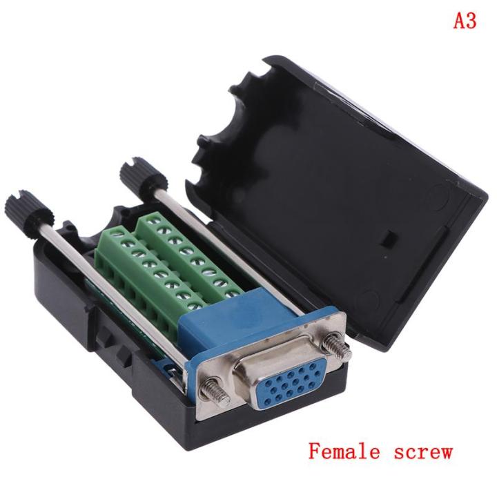 Sissi D Sub Db15 Vga Male 3 Rows 15 Pin Plug Breakout Terminals