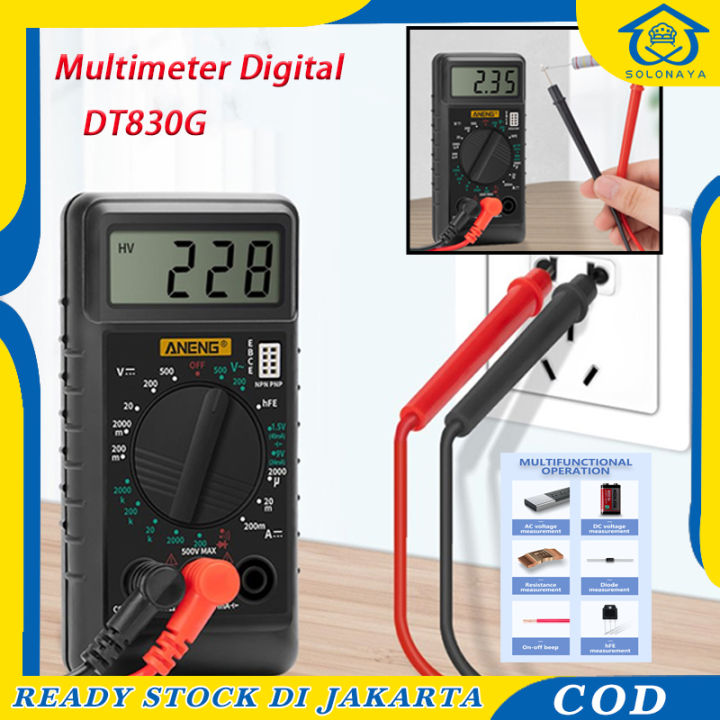 Multimeter Digital Paket Lengkap Dan Murah /LCD Portable AutomaticAlat ...