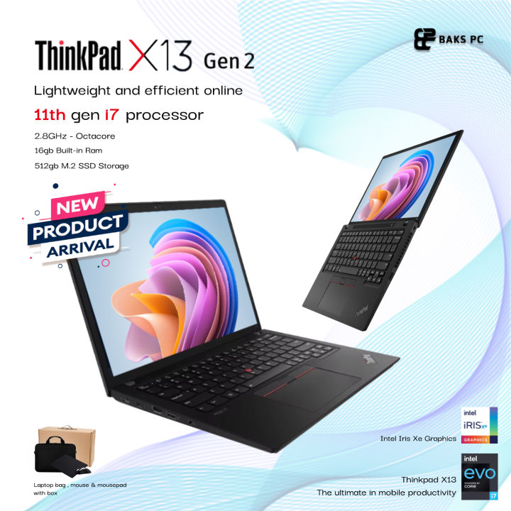 LENOVO Thinkpad X13 Gen 2 [Refurbished] Laptop i7 11th Gen Processor ...