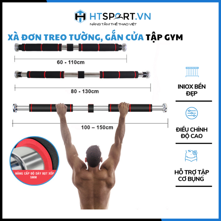 Xà Đơn Treo Tường, Thanh Xà Đơn Treo Tường Gắn Cửa Tập Gym Đa Năng Tùy ...