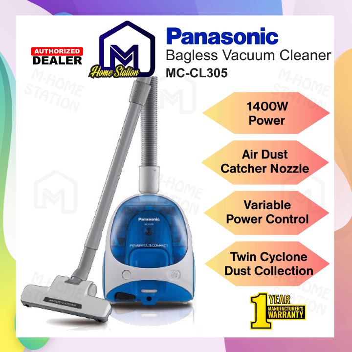 Panasonic 1400W Bagless Vacuum Cleaner with Blower & Dual Cyclonic ...