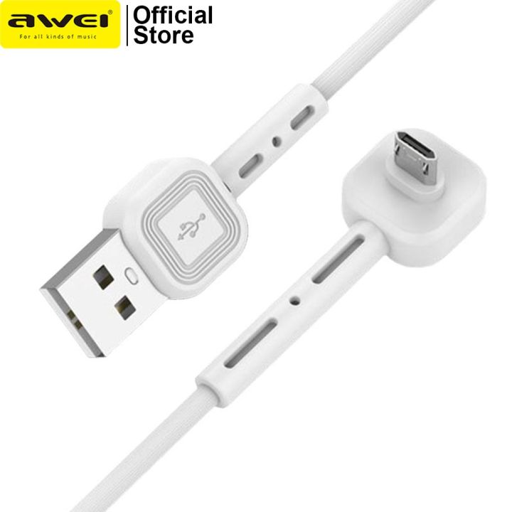 Awei CL-67 Micro USB Cable 1m Fast Charging Data Sync Transmission USB ...