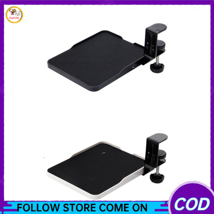 Mouse Tray Clamp Extended Rotating Platform Tray Under Desk Mouse ...
