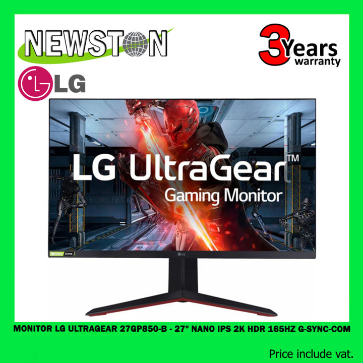MONITOR (จอมอนิเตอร์) LG ULTRAGEAR 27GP850-B - 27" NANO IPS 2K HDR ...
