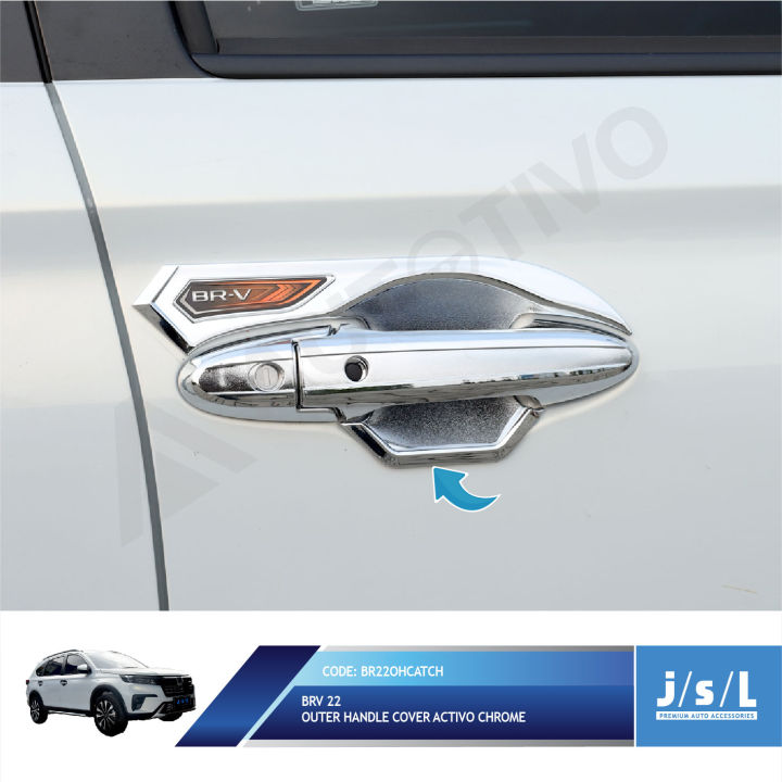 All New BRV 2022 Outer Handle Cover Activo Chrome JSL Mangkok Pintu | Lazada Indonesia