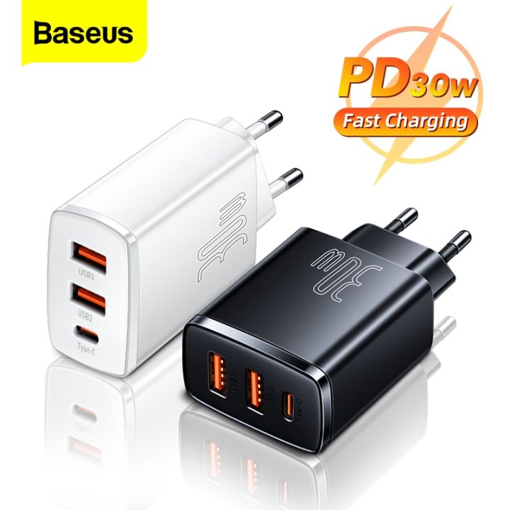 Baseus PD 20W USB Type C Charger Fast Charge 30W QC 3.0 USBC Type-C ...