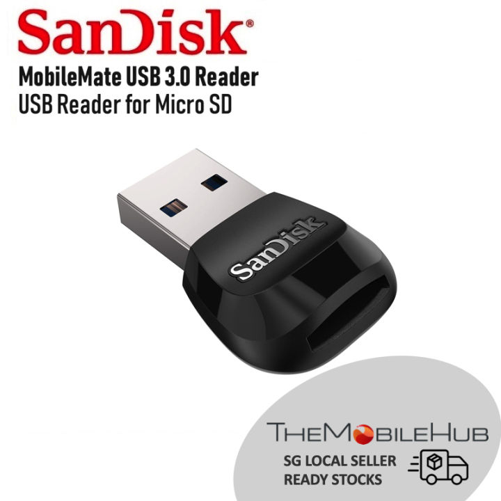 Sandisk MobileMate USB 3.0 MicroSD Reader Memory Card Reader SDDR-B531 ...