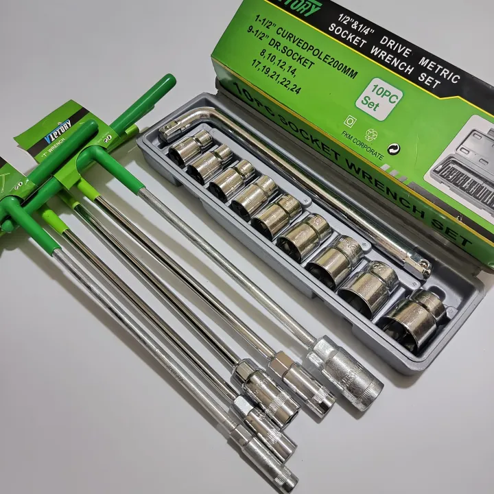 PROMO TEKIRO Paket Lengkap Kunci Sok T 8-10-12-14mm / Kunci Shock Sok ...
