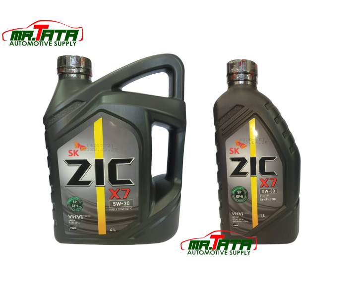 ZIC X7 5w30 Gasoline Fully Synthetic Engine Oil (4L & 1L) | Lazada PH