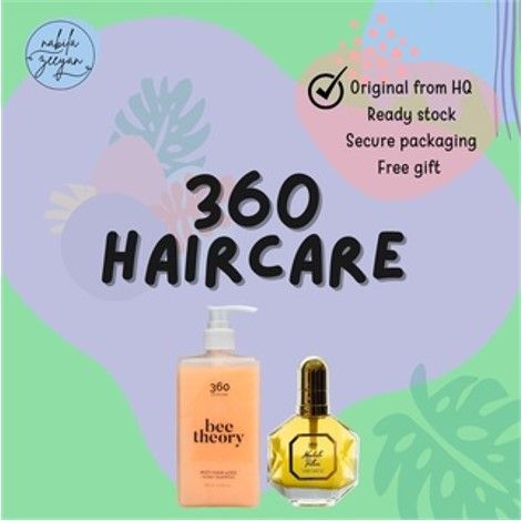 [READY STOCK] 360 HAIRCARE Absolute Potion Honey Hair Oil (50ml) & Bee ...