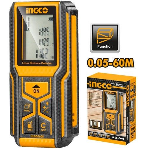 INGCO HLDD0608 Meteran Digital Elektrik Laser Distance Range Up To 60M ...