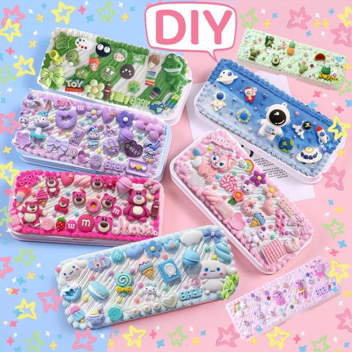 Kit Kotak Pensil DIY Deco Cream Kit DIY Pensilcase / Deco Cream Clay ...