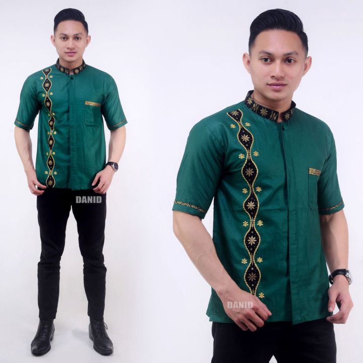 KL Ready Stock Geen Gold Sulam Batik | Batik Viral | Baju Sulam ...