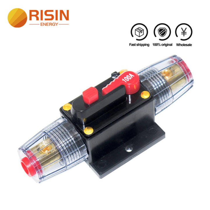 Car Audio 100 Amp Resettable Fuse Circuit Breaker AGU Amplifier Fuse ...