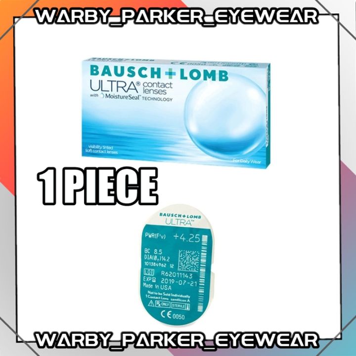 (1 PIECE) Bausch & Lomb ULTRA Monthly Silicone Contact Lenses Monthly ...