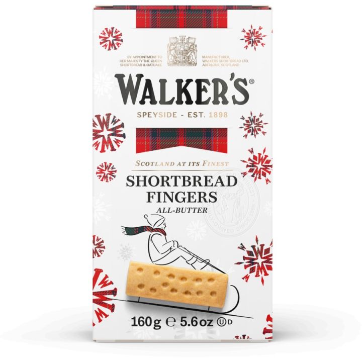 Walkers Shortbread Fingers Festive Cookie วอล์คเกอร์ ชอตเบรด์ ฟิงเกอร์ ...