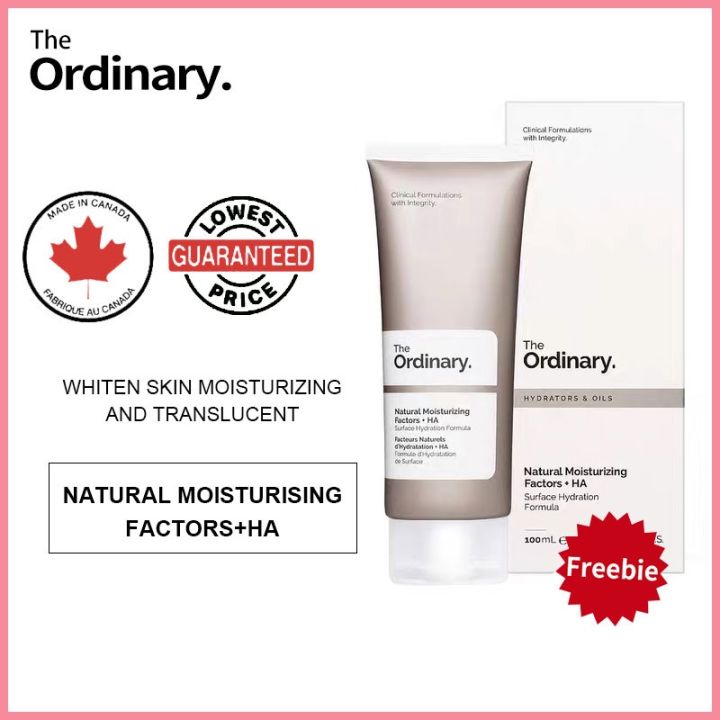 The Ordinary Natural Moisturizer Factors + HA 100ml Hyaluronic acid ...