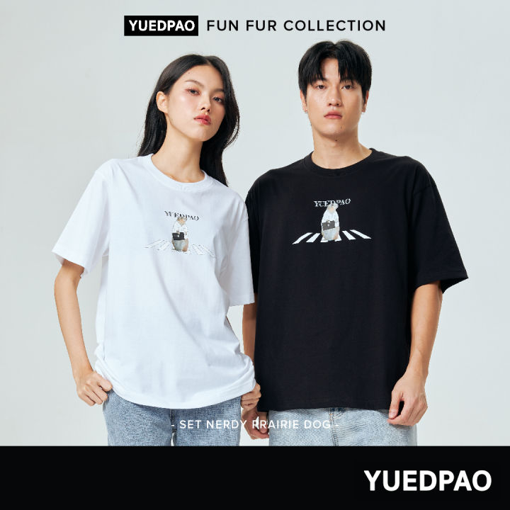 Yuedpao Animal Collection ผ้าหนาทรงสวย ยับยากรีดง่าย เสื้อยืดเปล่า เสื้อยืดโอเวอร์ไซส์ Set Nerdy ...
