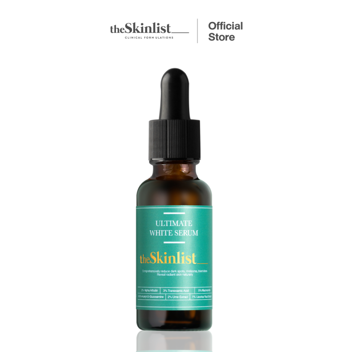 The Skinlist Ultimate White Serum 30 g เซรั่มไวท์เทนนิ่ง เซรั่มบำรุงผิวหน้า ฝ้า รอยสิว | Lazada ...