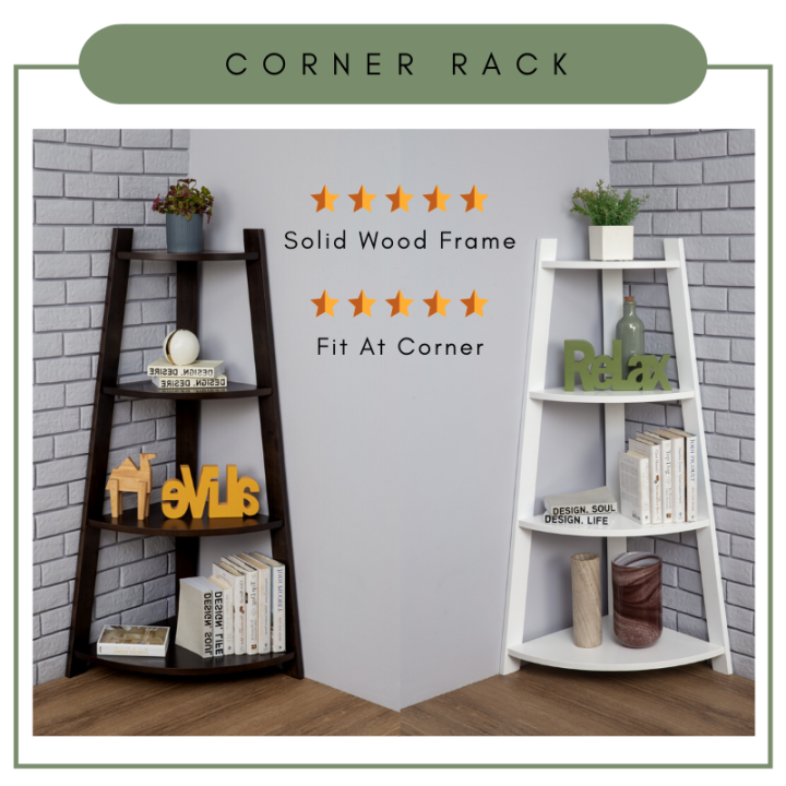Alora Furniture - DOMINY Corner Rack / Multi Purpose Wall Rack / Side ...
