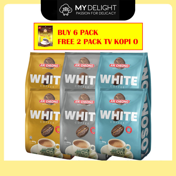 4 Packs Melaka Aik Cheong Instant 2 In 1 3 In 1 White Coffee No Less ...