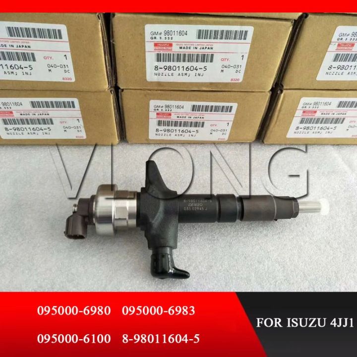 Genuine New ISUZU D-MAX 4JJ1 Common Fuel Injector 095000-6980 095000 ...