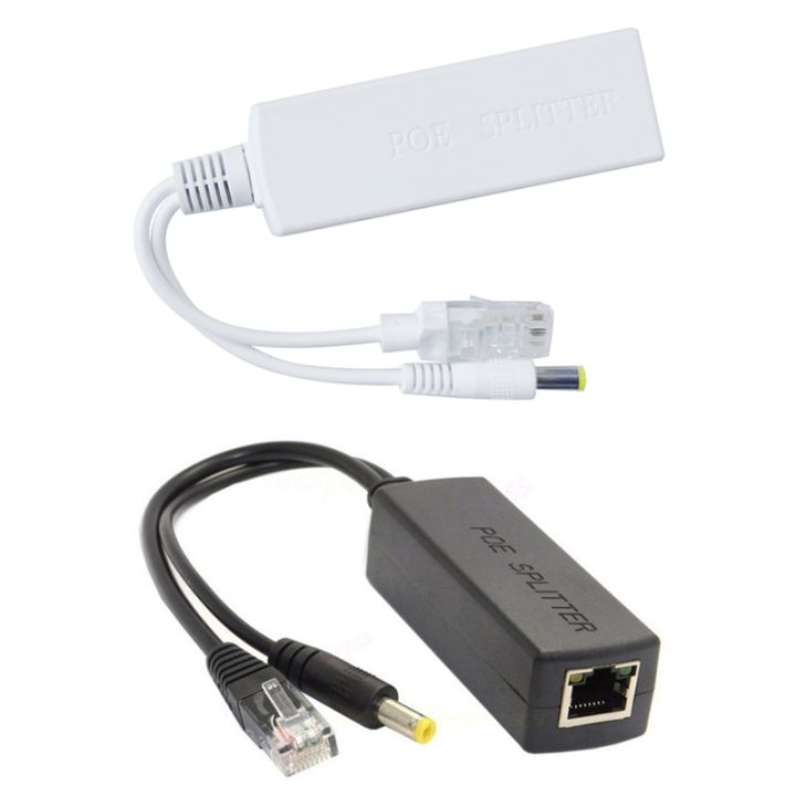 C4Gigabit Mini PoE Splitter 10/100Mbps POE Splitter DC Output 12V Power ...