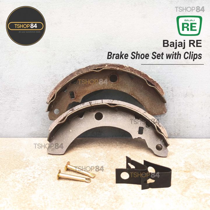 Bajaj RE Brake Shoe Set with Clips #139 | Lazada PH