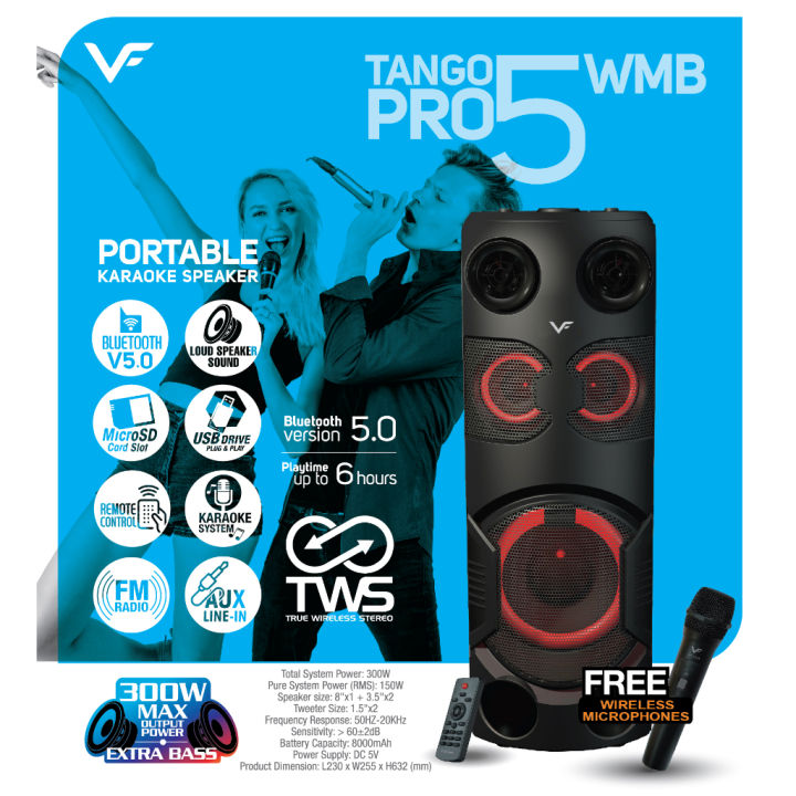 Vinnfier VF Tango Pro 5 WMB 2023 Version Bluetooth Speaker | Lazada