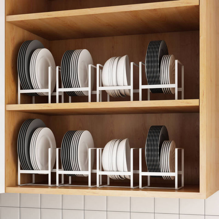 Kitchen Cabinet Rack Plate Dish Drying Drainer Rack Dish Plate Storage ...