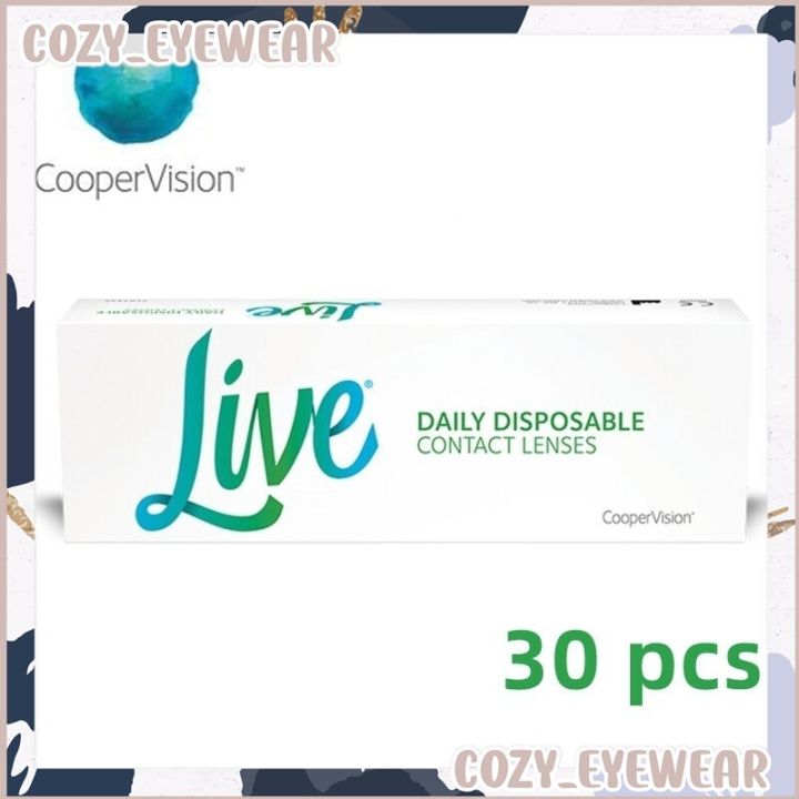 Cooper Vision Live 1 Day Lenses Daily Disposable Contact Lens (30pcs ...