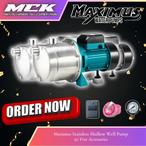 Maximus Stainless Jet Booster SHALLOW Well Pump PTJ1200 | Lazada PH
