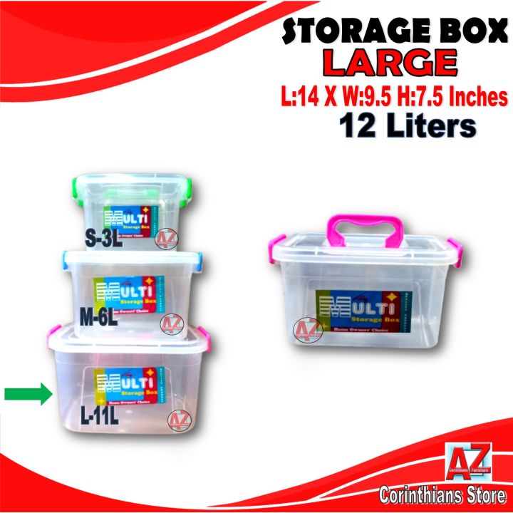 Multi-Purpose Storage BOX 11 Liters-HIGH QUALITY/ storage organizer ...