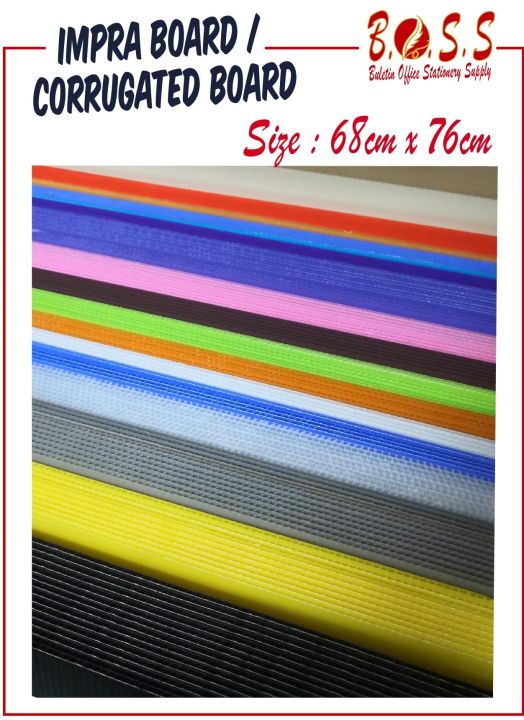 [Ready Stock] Per Pcs 3mm Impra Board /Corrugated Board / Polyplast ...