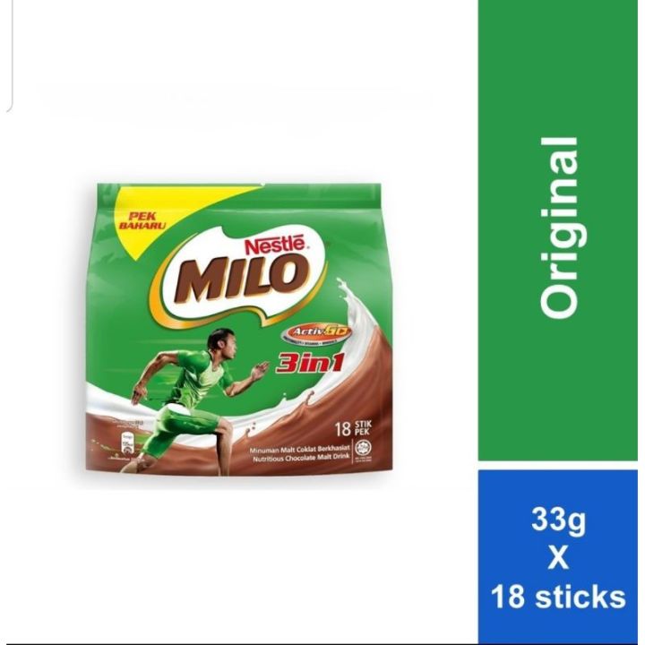 Milo Sachet 3 In 1 Malaysia , Original 18 Stik / Sachet | Lazada Indonesia