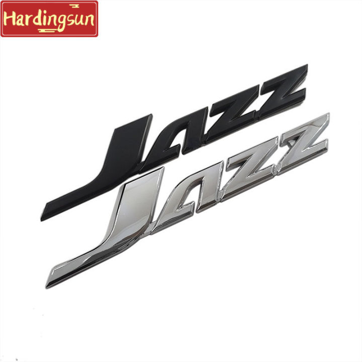 Hardingsun 1 x ABS Chrome Black JAZZ Letter Logo Car Auto Rear Trunk ...