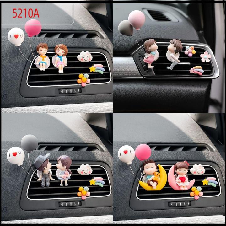 5210A อุปกรณ์ตกแต่งภายใน ช่องระบายอากาศในรถ คู่รัก เด็กผู้หญิง น้ำหอม น้ำมันหอมระเหย คลิปน้ำหอม ...