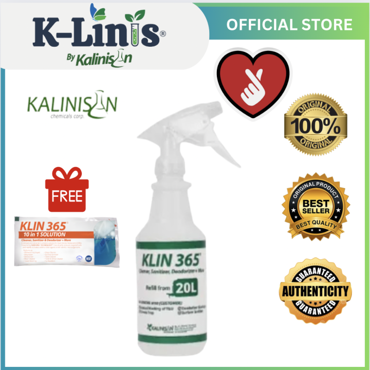 Kalinisan Klin 365 10 in 1 Solution Spray Bottle 500ML with free kiln ...