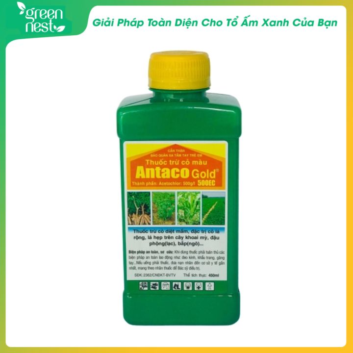 Thuốc Trừ Cỏ Màu Antaco Gold 500EC 450ml - Đặc Trị Cỏ Lá Rộng, Lá Hẹp ...