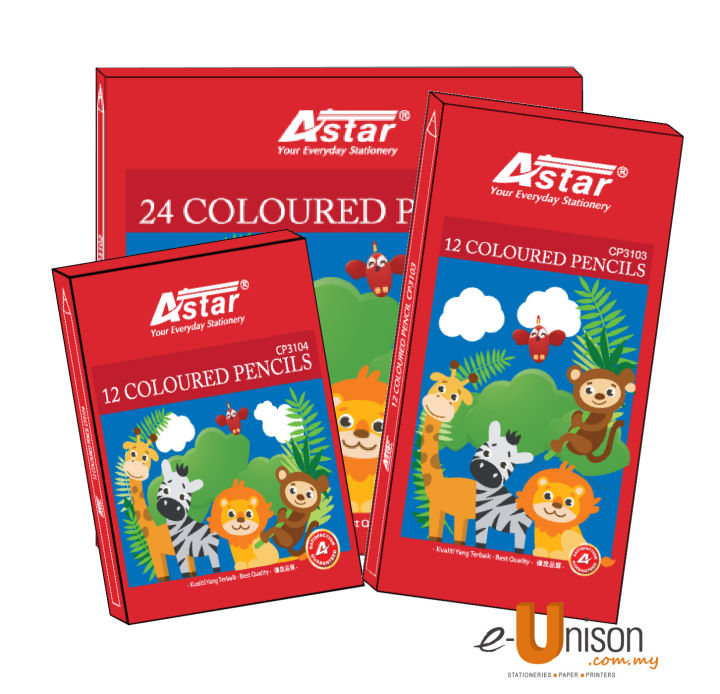 Astar Coloured Pencils 12S/12L/24L | Lazada