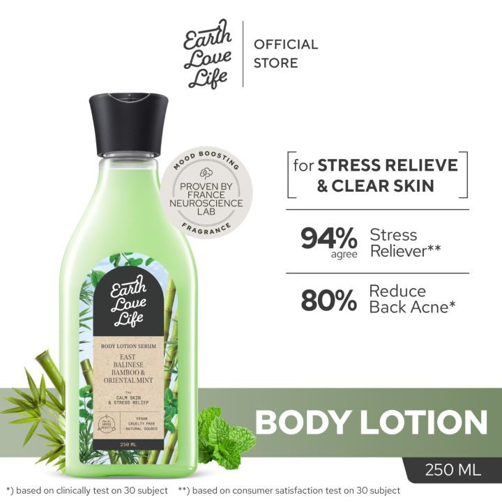 [TWINPACK BODY LOTION] EARTH LOVE LIFE East Balinese Bamboo & Oriental Mint Body Lotion Body ...